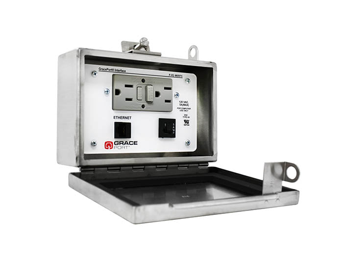 P-R2-M6RF5 | Stainless Steel Ethernet Panel Interface Connector – Grace ...