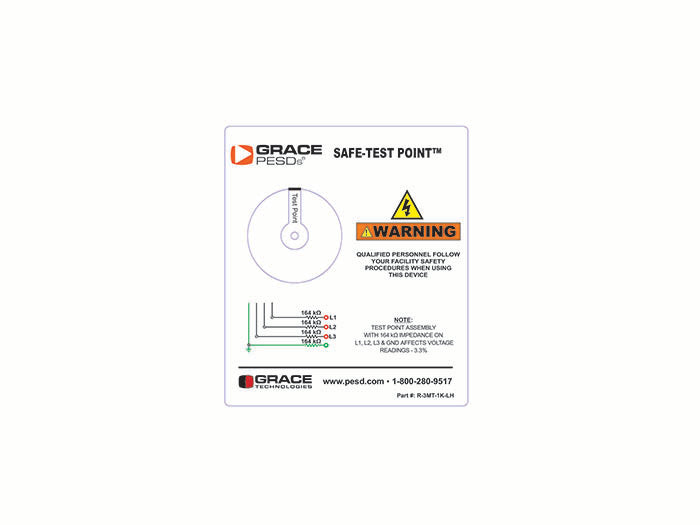 R-3MT-1K-LH | 1000V Safe-Test Point Horizontal Label – Grace ...