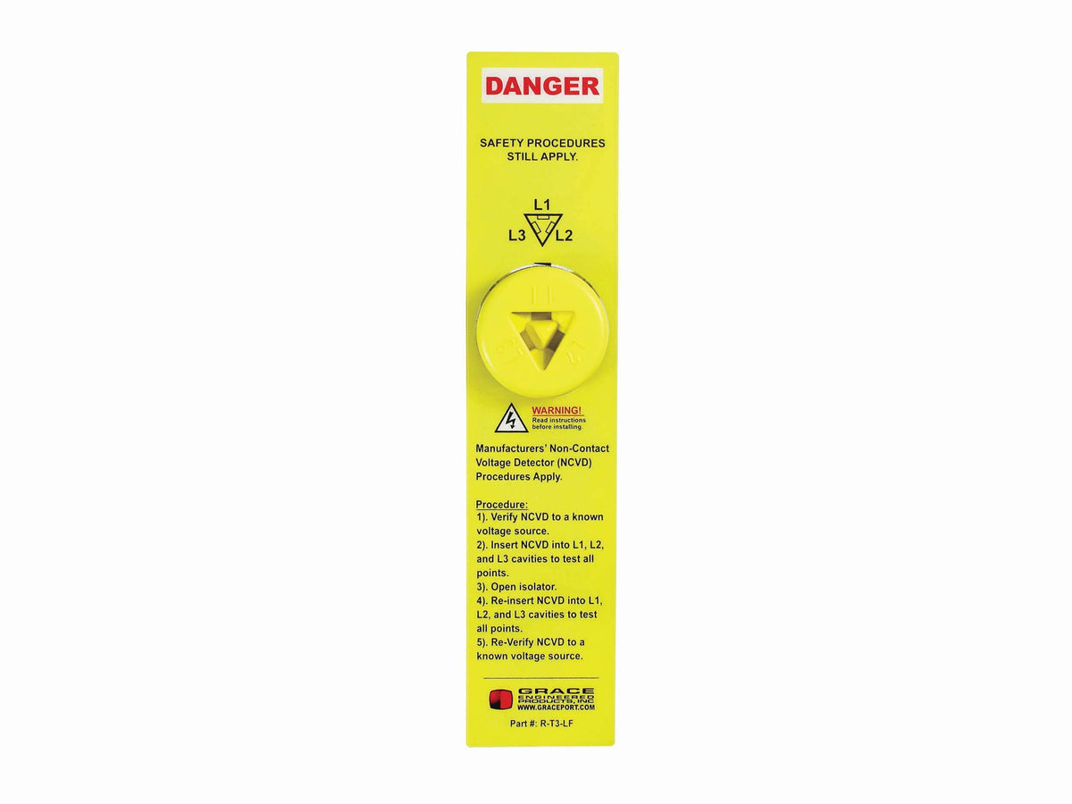 R-T3-LF | 3-Phase Non-Contact Voltage Portal Flange Label – Grace ...